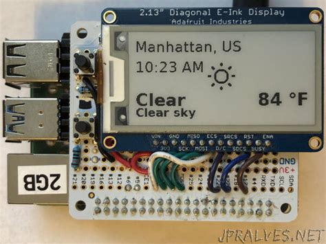 Raspberry Pi E Ink Weather Station Using Python