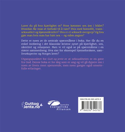 Gutt Og Jente — En Bok Om Sex Forhold Kjønn Og Identitet Proklamedia Bokhandel På Nett