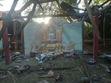 မလှိုင်မြို့နယ်၊ သက္ကယ်ကျင်းကျေးရွာ ဘုန်းကြီးကျောင်းကို စစ်တပ်က တိုက်ပွဲဖြစ်ပွားခြင်းမရှိဘဲ