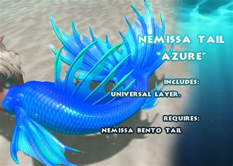 Second Life Marketplace Nemissa Tail Azure