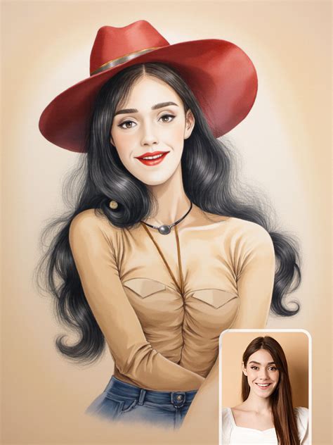 Vintage Western Sexy Girl Portraits E Customize