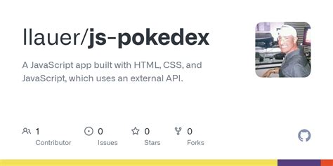 GitHub Llauer Js Pokedex A JavaScript App Built With HTML CSS And