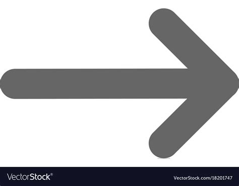 Pointer Arrow In Modern Flat Style Button Vector Image