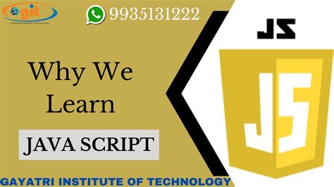 Why We Learn Java Script Git Education Youtube