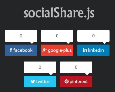 Socialshare Js Jquery Plugin For Social Sharing Buttons Jquery Plugins