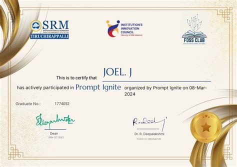 joel benadite on linkedin i m happy to share that i ve obtained a new certification prompt ignite…