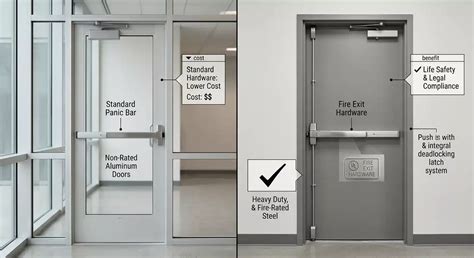 Panic Hardware On Fire Doors Fire Exit Hardware Requirements For Rated