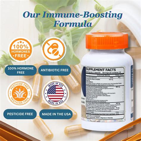 Transfer Factor Enhanced 100 Natural Capsules Immune Support