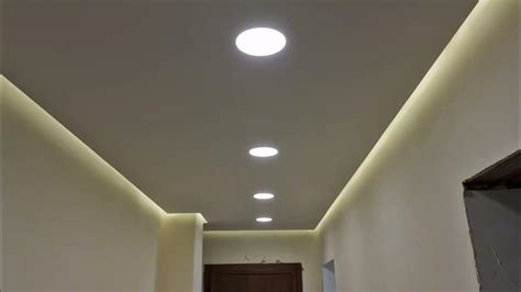 Окачени тавани от гипсокартон със скрито осветление Youtube
