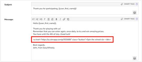 2024 04 03 Email Platform Add Buttons In The Body Of The Email Easypromos Online Helpdesk