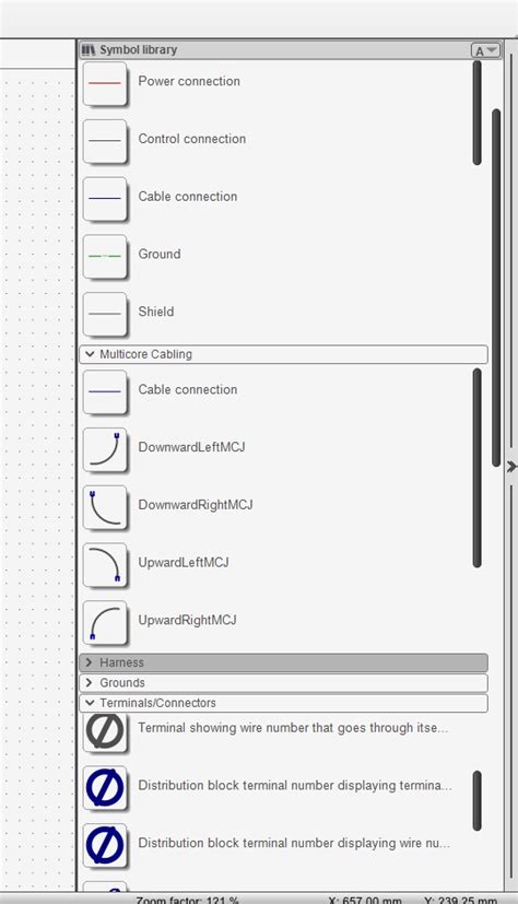 Multiple Scroll Bars In Symbol Library Skycad
