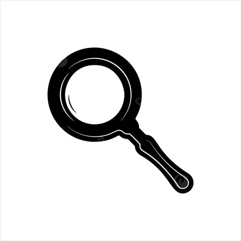 Magnifying Glass Silhouette Vector Png Magnifier Icon Magnify Glass
