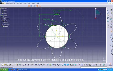 Tutorialmodeling A Helical Gear In Catia V5 Grabcad Tutorials