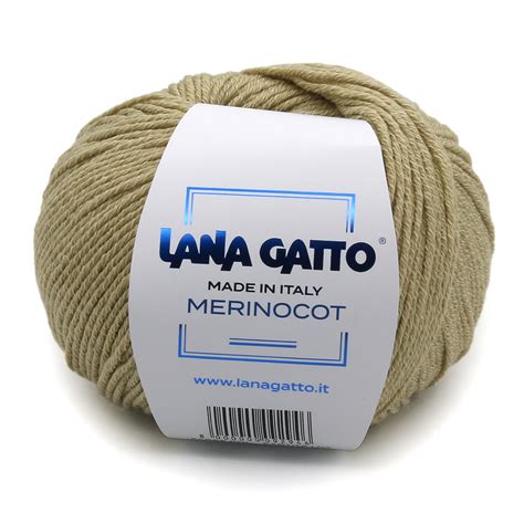 Пряжа Lana Gatto Merinocot (14630 Шампанское / MIELE / MELILLI) Меринос ...