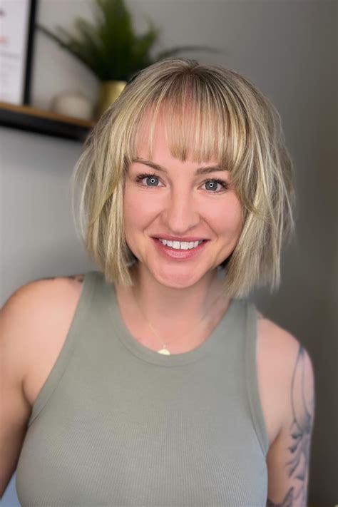 Gorgeous Bob Haircuts With Bangs Fabbon