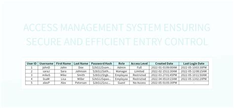 Access Control Excel Template At Jaxon Cockerill Blog