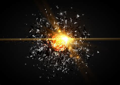 Abstract Black Particles Explosion Vector Background Stock Vector Illustration Of Blast