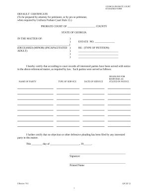 Ga Default Doc Template PdfFiller
