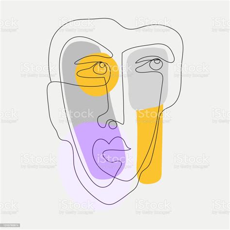 초현실적 인 큐비즘 얼굴 추상현대식 얼굴 초상화 손으로 그린 벡터 일러스트레이션 현대 큐비즘 스타일의 현대 드로잉 사람 얼굴에 대한 스톡 벡터 아트 및 기타 이미지 Istock