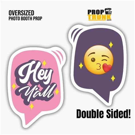 X54 Hey Yall Photo Booth Prop