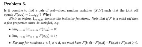 Solved Problem 5 2 Is It Possible To Find A Pair Of
