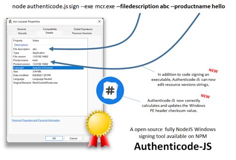 Meshcentral Authenticode Time Stamp Resources Assistant Lock Intel