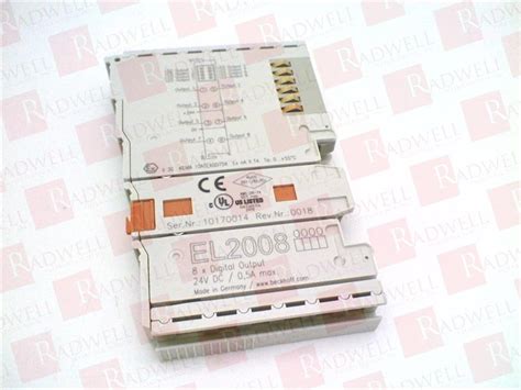 EL2008 PLC Programming Terminal By BECKHOFF