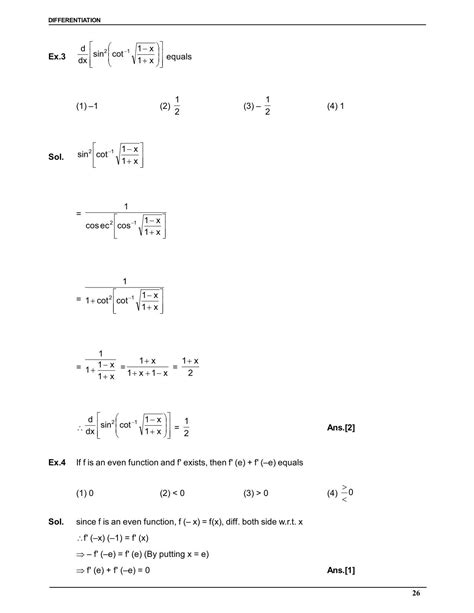 Continuity And Differentiability Class Notes For IIT JEE