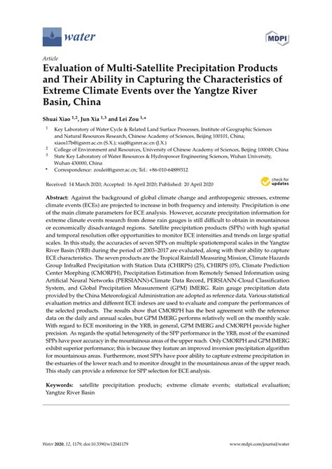 Pdf Evaluation Of Multi Satellite Precipitation Products And Their