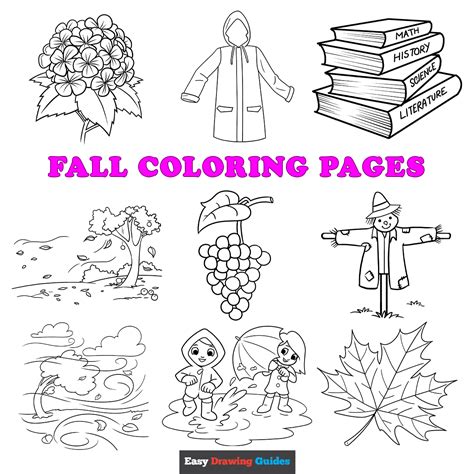 Easy Fall Coloring Pages