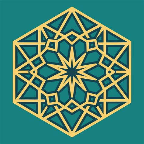 Ornate Modern Islamic Geometric Pattern Perfect For Cnc Laser Cutting Decoration 59739184 Vector