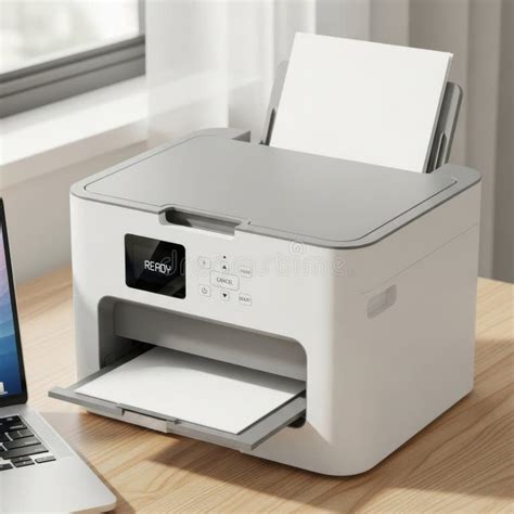 Modern Wireless Printer Ready For Office Use Stock Illustration