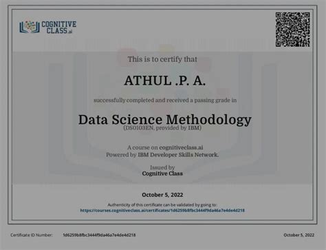 Athul P A On Linkedin Successfully Completed The Course Of Data Science Methodology