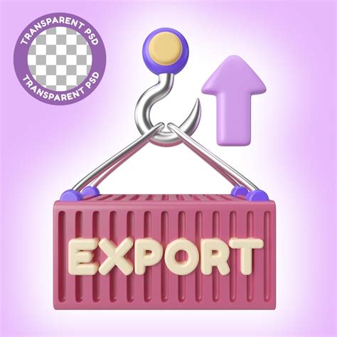 Premium Psd Export 3d Illustration Icon