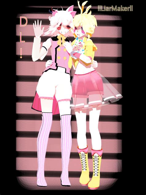Toy Chica Mangle Dl Happy New Year By Llliarmakerll On Deviantart