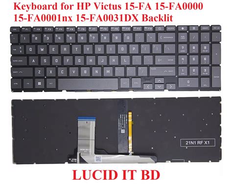 New Us Keyboard For Hp Victus 15 Fa 15 Fa0000 15 Fa0001nx 15 Fa0031dx