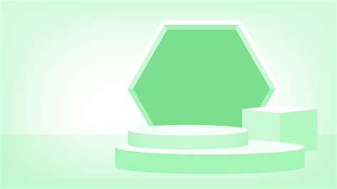 받침대 상 3d 그린 파스텔 소프트 승리 챔피언 위치에 대한 연단 무대 쇼 화장품 제품 디스플레이 쇼를위한 받침대 서클 박스