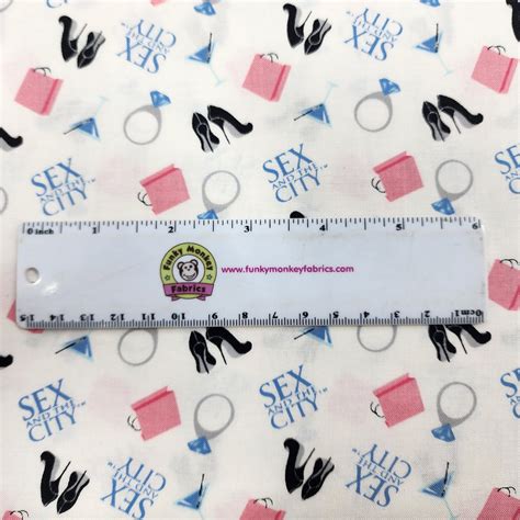 Clearance Sex And The City White Icons Camelot Cotton Funky Monkey