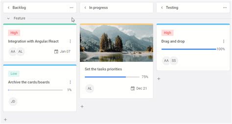 Dhtmlx Kanban 12 Sorting Cards Lazy Rendering And Much More