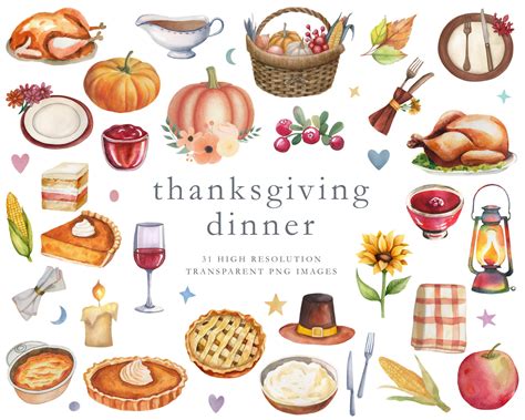 Thanksgiving Dinner Clipart