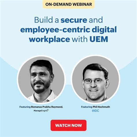 Idc Insights Enhance The End User Experience And Ensure Security In A Digital Workspace With