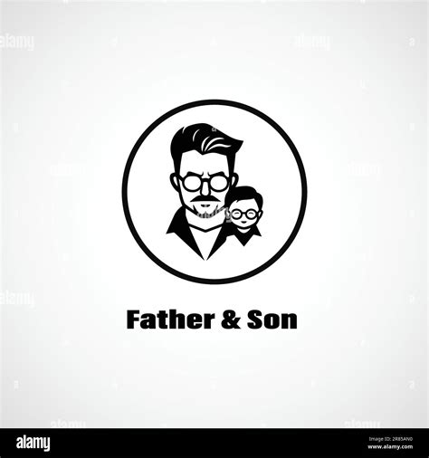 Vector Happy Fathers Day Father And Son Design Stock Vector Image