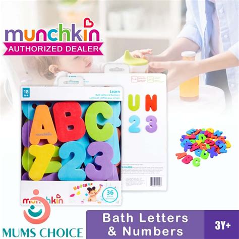 Munchkin Learn ™ Bath Letters And Numbers Shopee Singapore