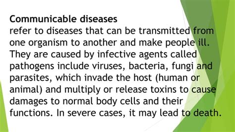 Most Communicable Diseases Diseasespptx