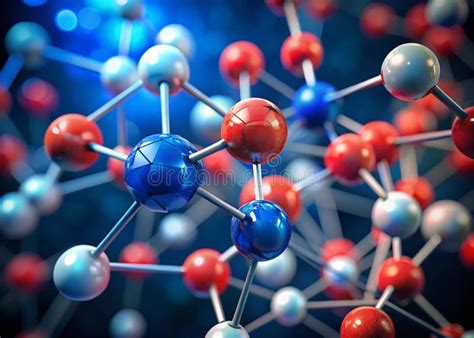 Visualizing Molecular Interactions A 3d Render Of A Complex Structure With Red And White Atoms