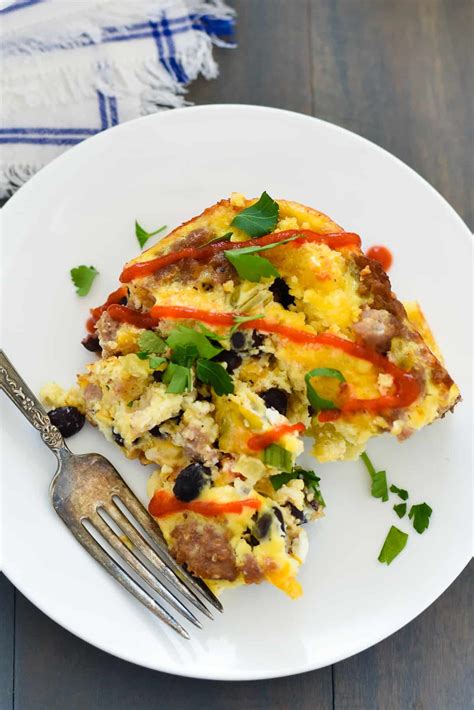 Leftover Cornbread Breakfast Casserole Foxes Love Lemons