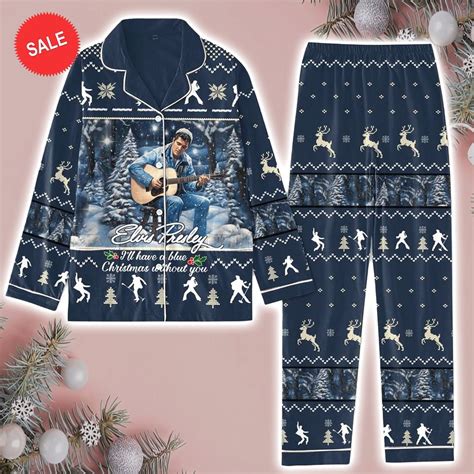 Elvis Presley Christmas Pajamas Set Elvis Presley Thick Pajamas Sold By Isabella Difference