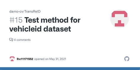 Test Method For Vehicleid Dataset Issue Damo Cv TransReID GitHub
