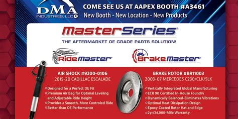 Dma To Showcase New Masterseries Products At Aapex