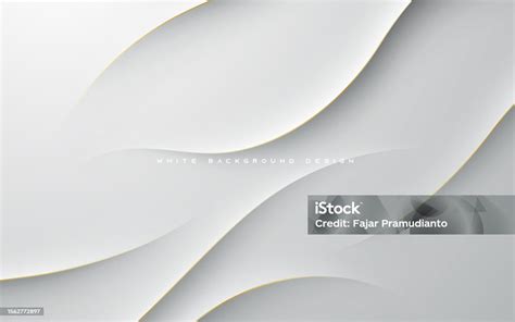 황금색 선이 있는 현대 추상 물결 모양의 밝은 은색 배경 벡터입니다 0명에 대한 스톡 벡터 아트 및 기타 이미지 0명 3차원 형태 개념 Istock